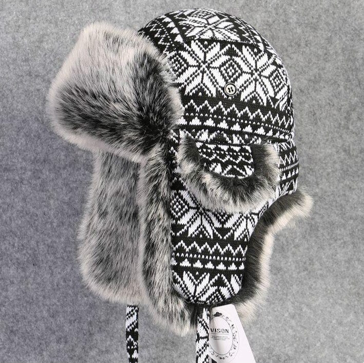 Women Warm Snow Knitting Bomber Hats Winter Russia... – Vicedeal