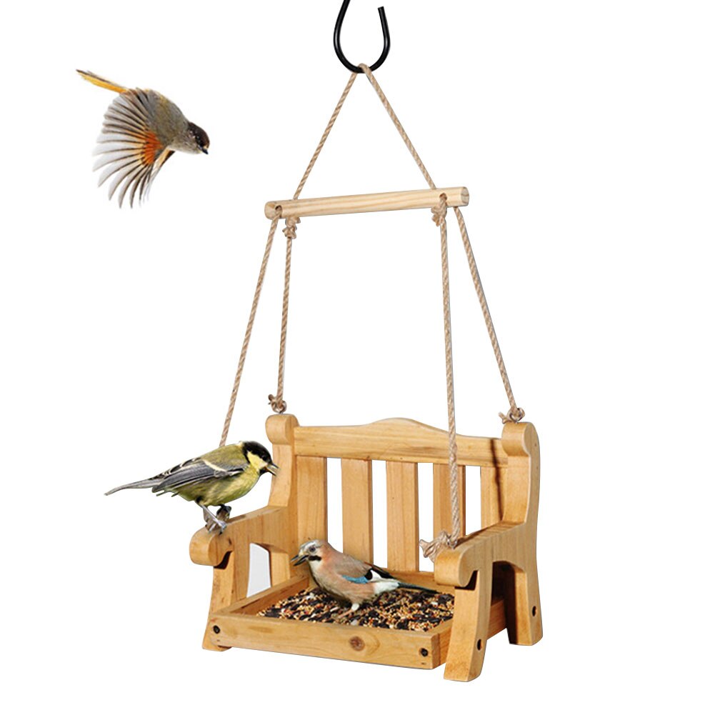 Swing Chair Bird Feeder Garden Hanging Swing Bird ... – Vicedeal