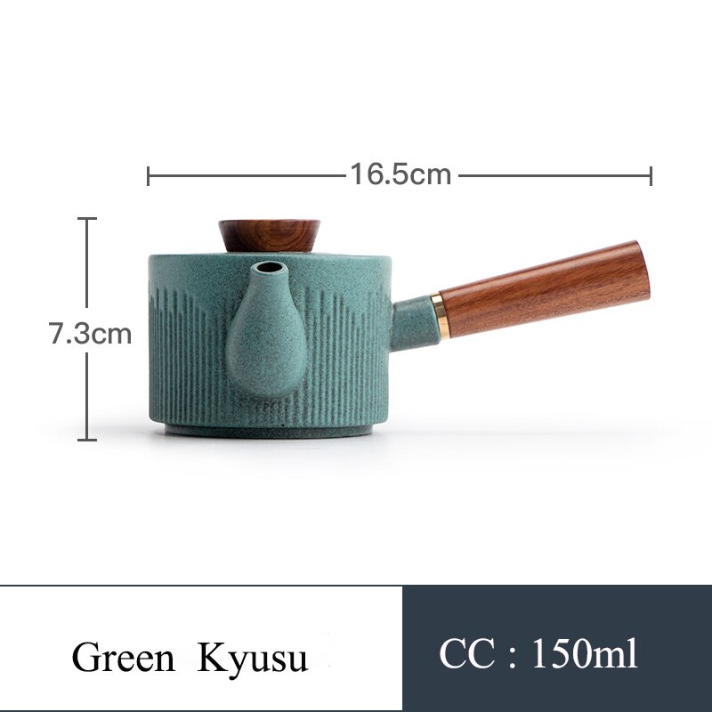 TANGPIN chinese ceramic kyusu teapot green chinese... – Grandado