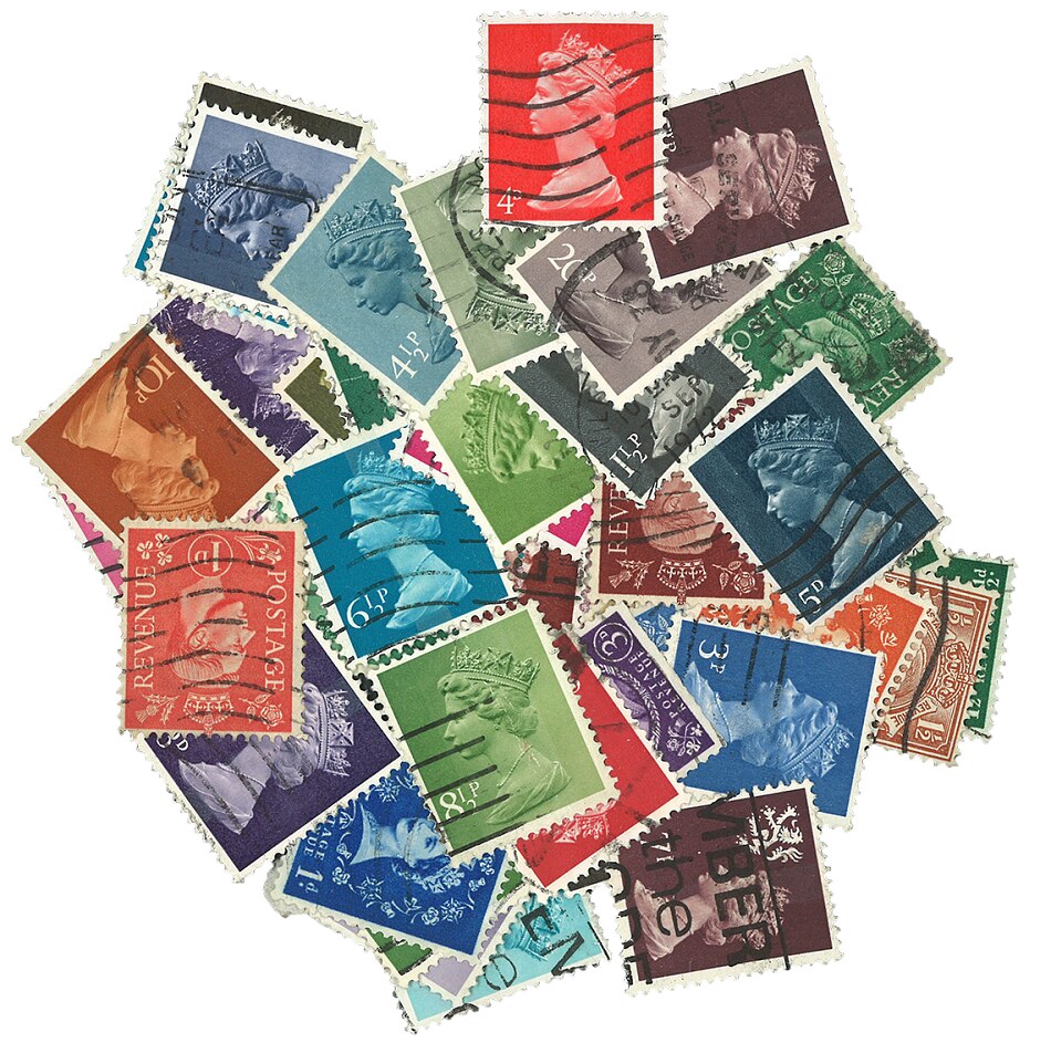 Lot 50 Pcs Uk Queen Elizabeth Original Stamps with... – Vicedeal