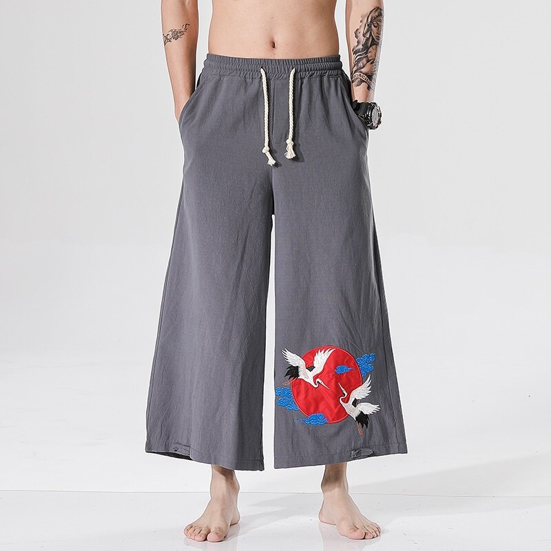 Online Chinese Store Summer Wide Leg Pants Kimonos... – Grandado