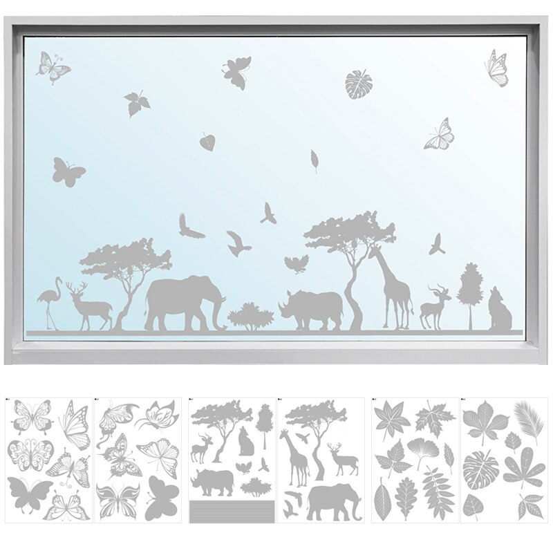 1PC Butterfly Plant Animal Pattern Stickers Transp... – Vicedeal