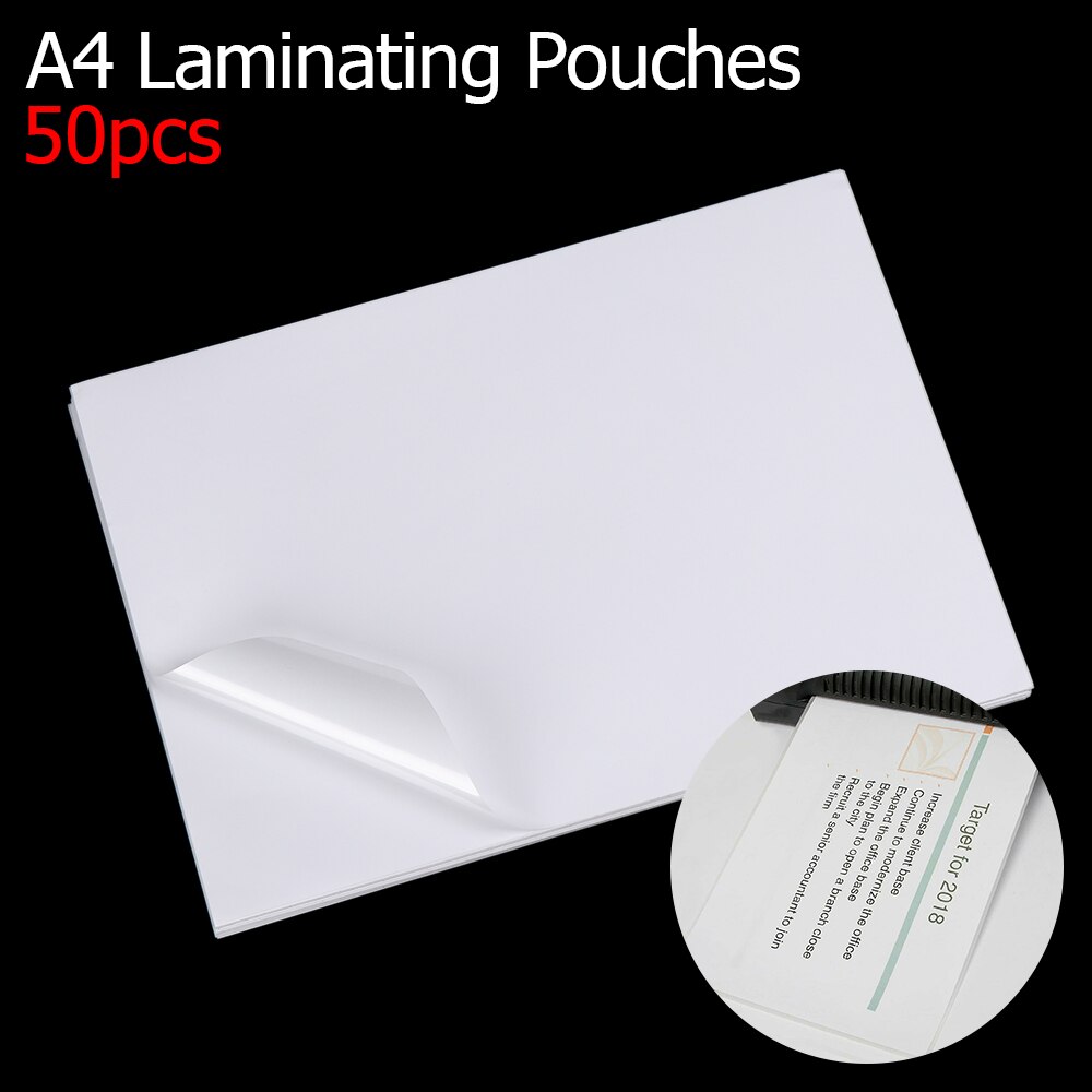50Pcs A4 Laminating Pouches Self Adhesive Stickers... – Vicedeal