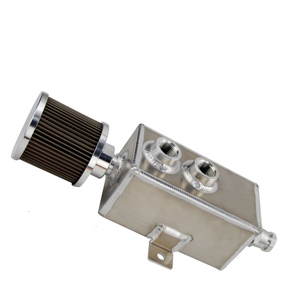 1L Aluminum oil catch can tank with breather &... – Grandado