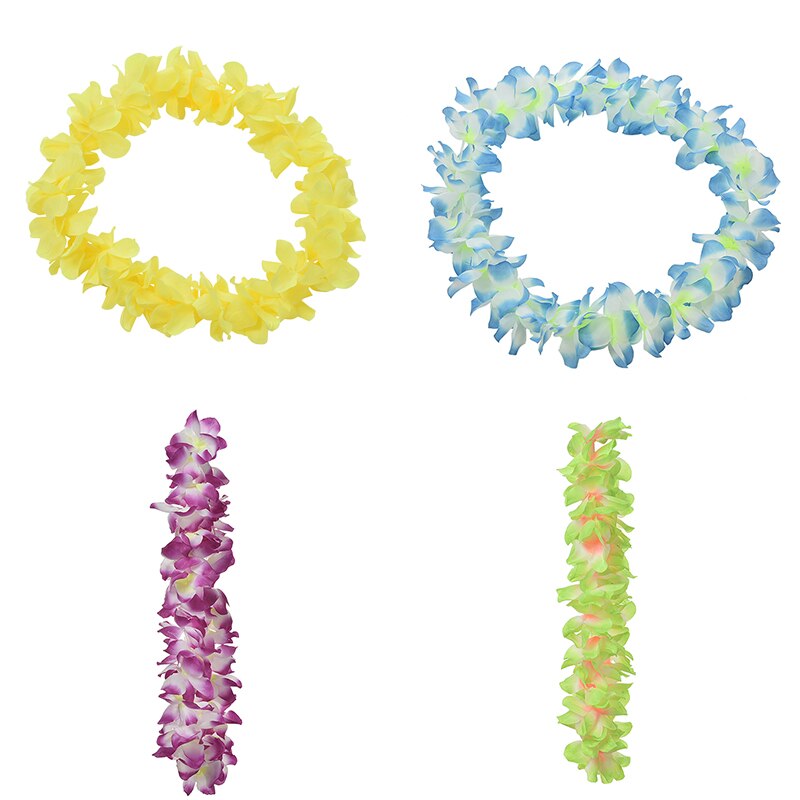 8 Color Hawaiian Leis Simulated Silk Flower Leis D... – Grandado
