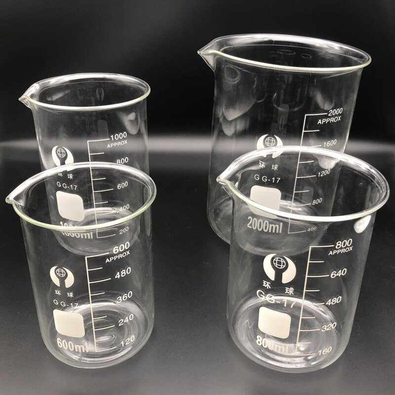 600-2000mL Lab Glass Beaker Laboratory Borosilicat... – Grandado