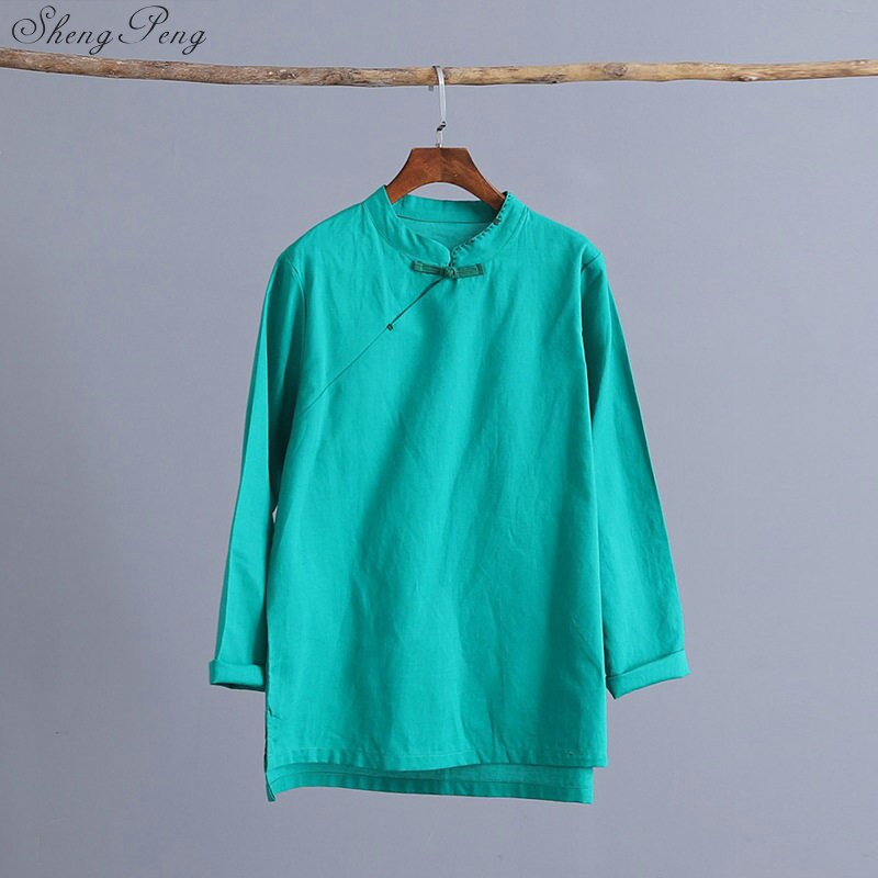 Traditional chinese shirt Chinese Style Cotton Lin... – Grandado