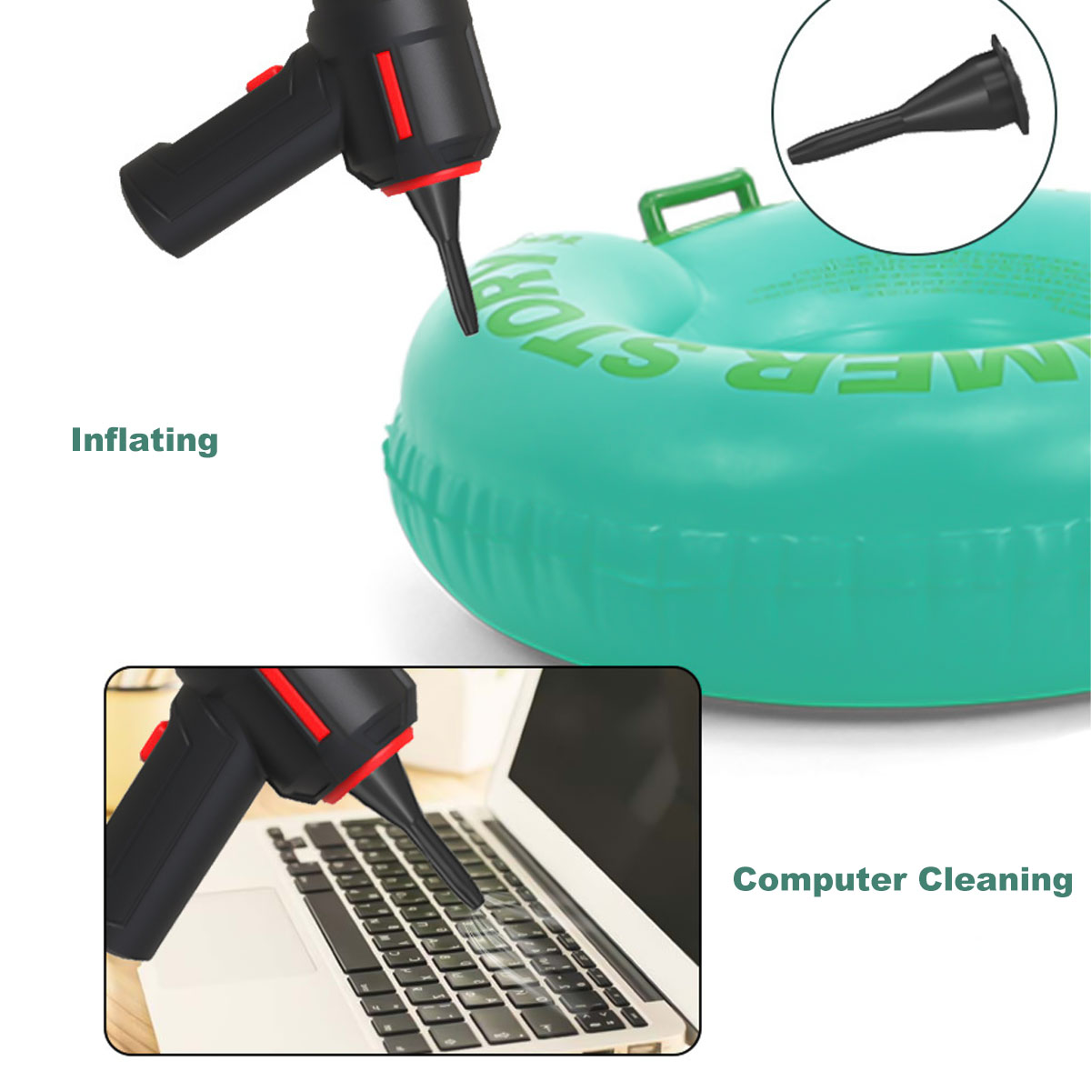 4-In-1 Draadloze Air Duster Usb Dust Blower Handhe... – Vicedeal