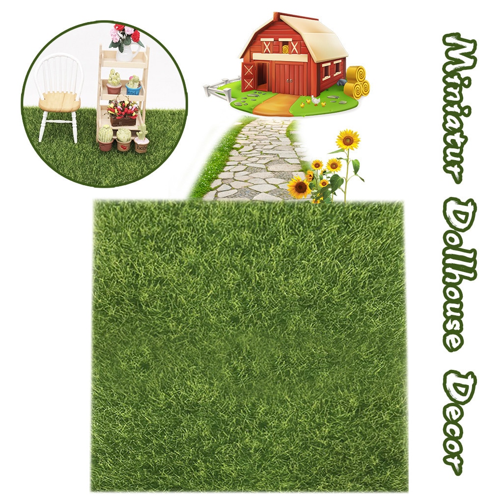 Artificial Faux Garden Grass Lawn Moss Miniature C... – Vicedeal