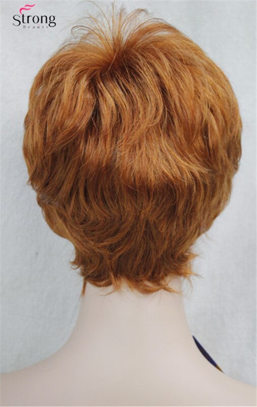 Short Layered and Spikey Copper Red Full Synthetic... – Vicedeal