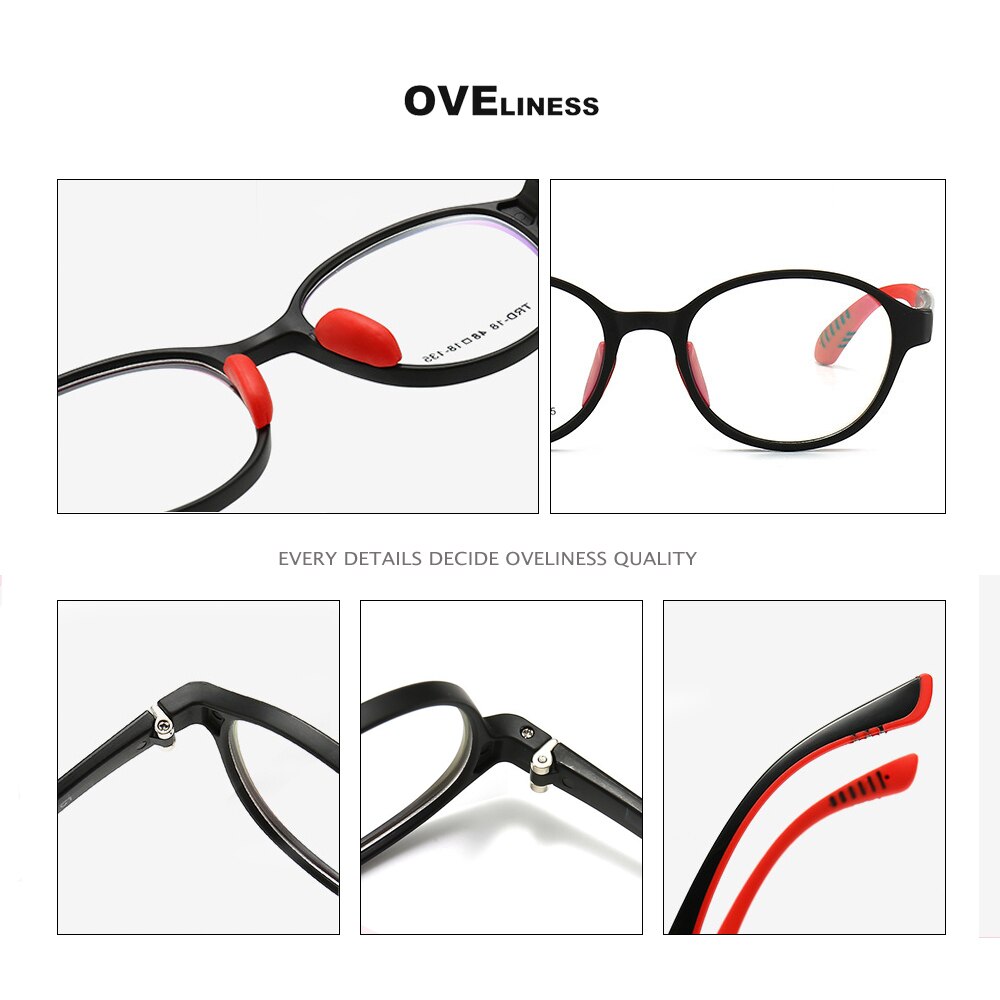 Ultralight Flexible Soft Kids glasses Frame girl b... – Grandado
