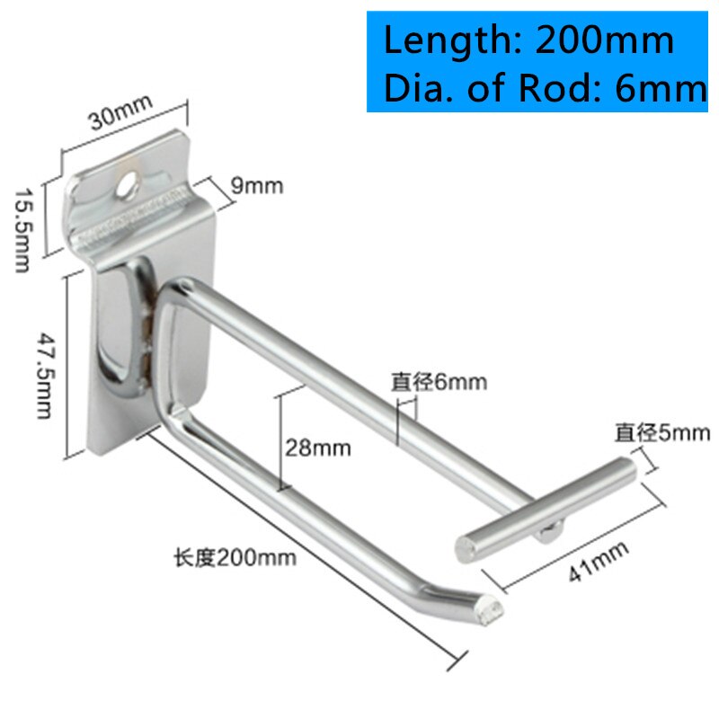 Slatwall Hooks Pegboard Hooks Double Line Display ... – Grandado