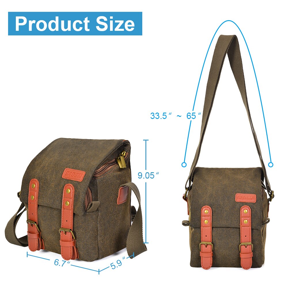 CADeN DSLR Camera Bag Canvas Shoulder Bag Camera C... – Grandado
