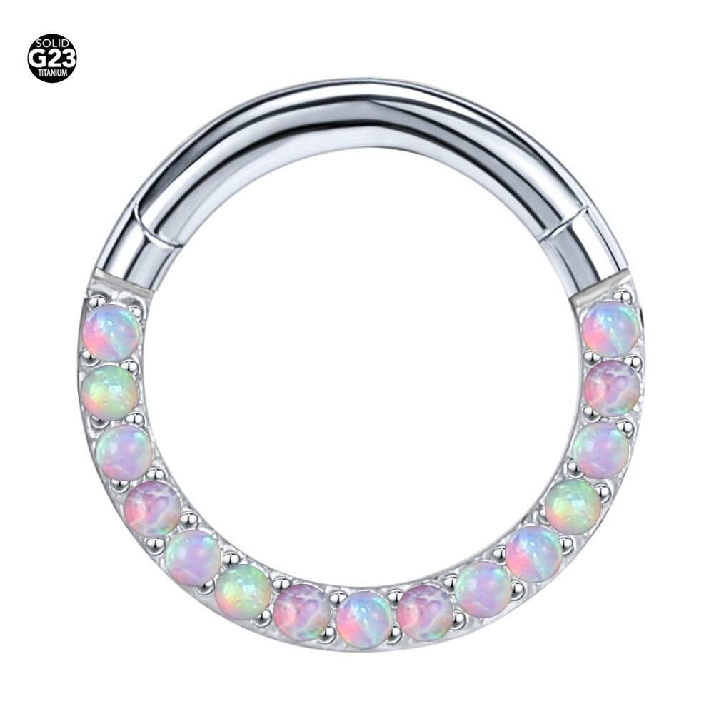 Titanium Septum Piercing Neus Ring 8-10Mm Opaal Sc... – Grandado
