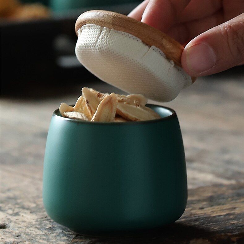 Ceramic Tea Caddies tea bag storage box smell proo... – Grandado