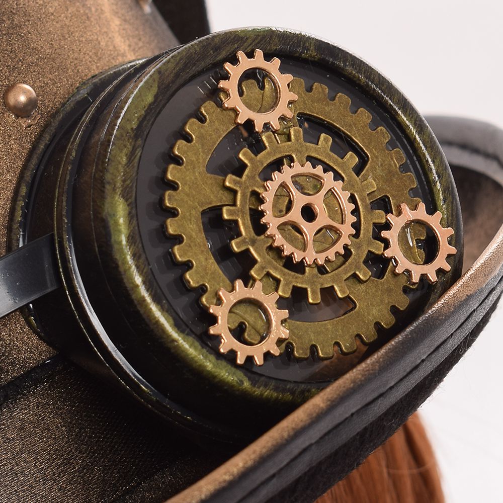 Steampunk Hats Gothic Cat Ear goggles Bowler Toppe... – Grandado