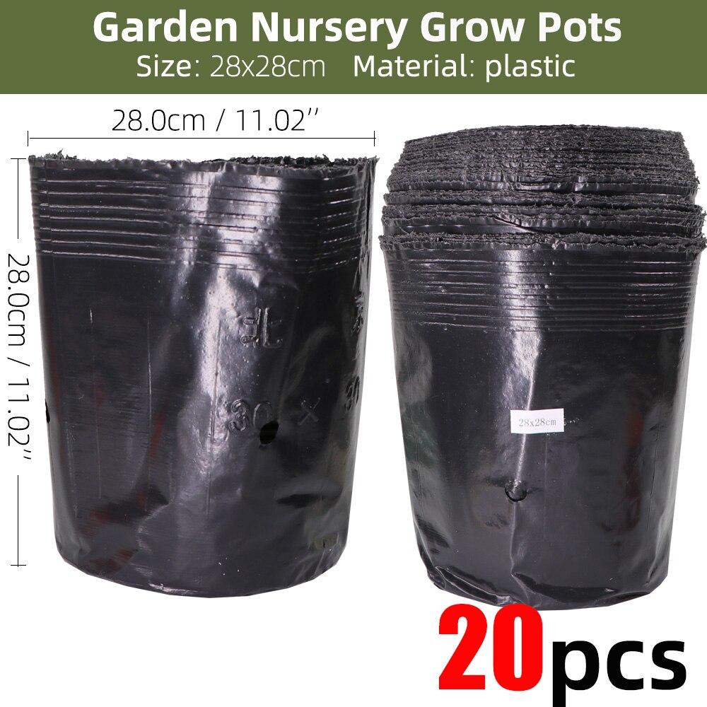 20-300PCS 15 Sizes of Plastic Grow Nursery Pot Hom... – Grandado