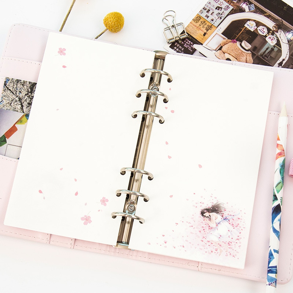 40 Sheets Cherry Blossom A5 Notebook Inner Pages 6... – Grandado