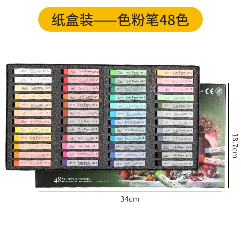 painting color chalk set 24/48 color soft pastel s... – Grandado