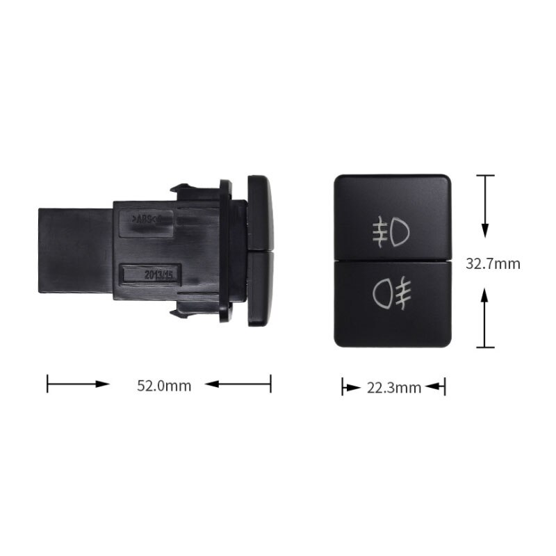 1pc dubbla nyckelbrytare dubbla strömbrytare dimlj... – Grandado