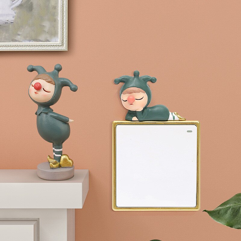 3D Leuke Clown Hars Schakelaar Sticker Muursticker... – Vicedeal