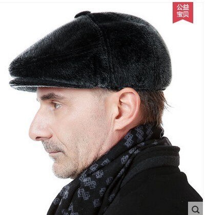Winter Dad Peaked Cap Man Winter Hats Aged Forward... – Grandado