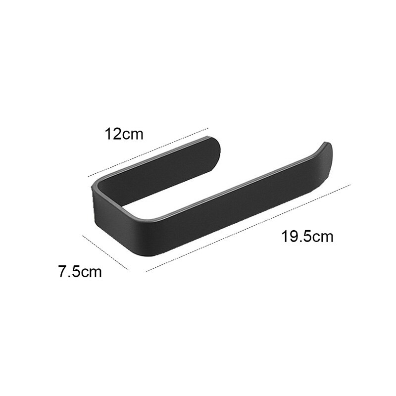 Toilet Paper Holder Tissue Roll Hanger Matte Black... – Vicedeal