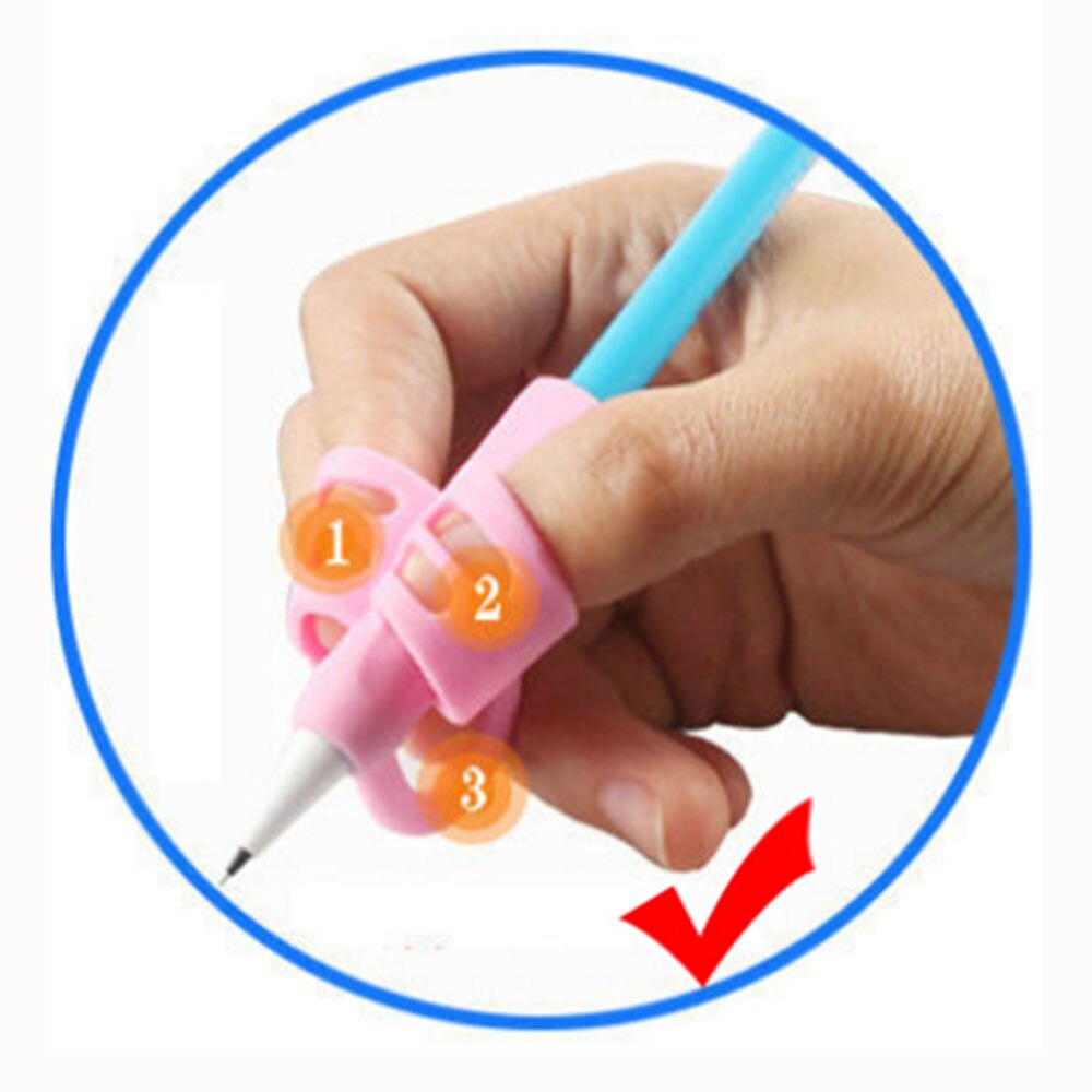 3pcs 3-finger Grip Pencil Pen Holder Kids Practise... – Grandado