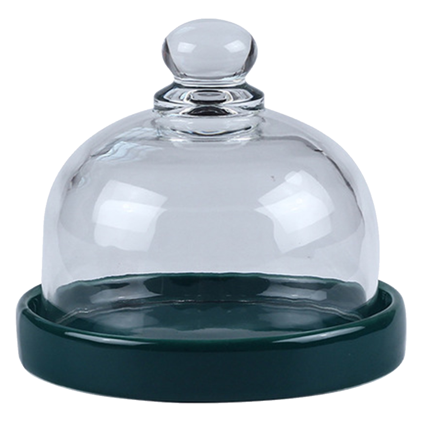 Nordic Ceramic Fruit Cake Tray With Lid Transparen... – Vicedeal