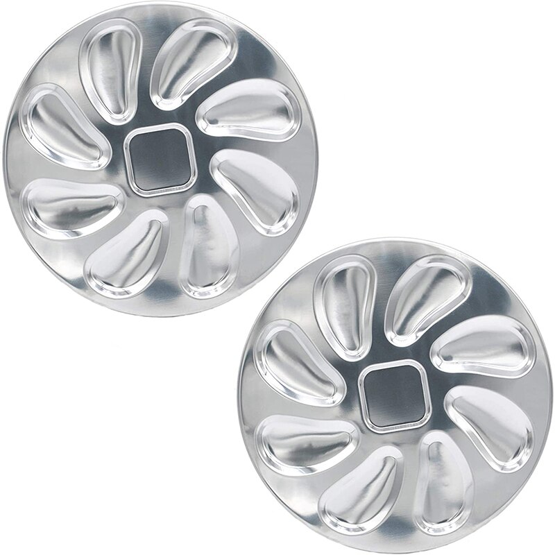 Stainless Steel Oysters Dinner Plate Slots Clam St... – Grandado