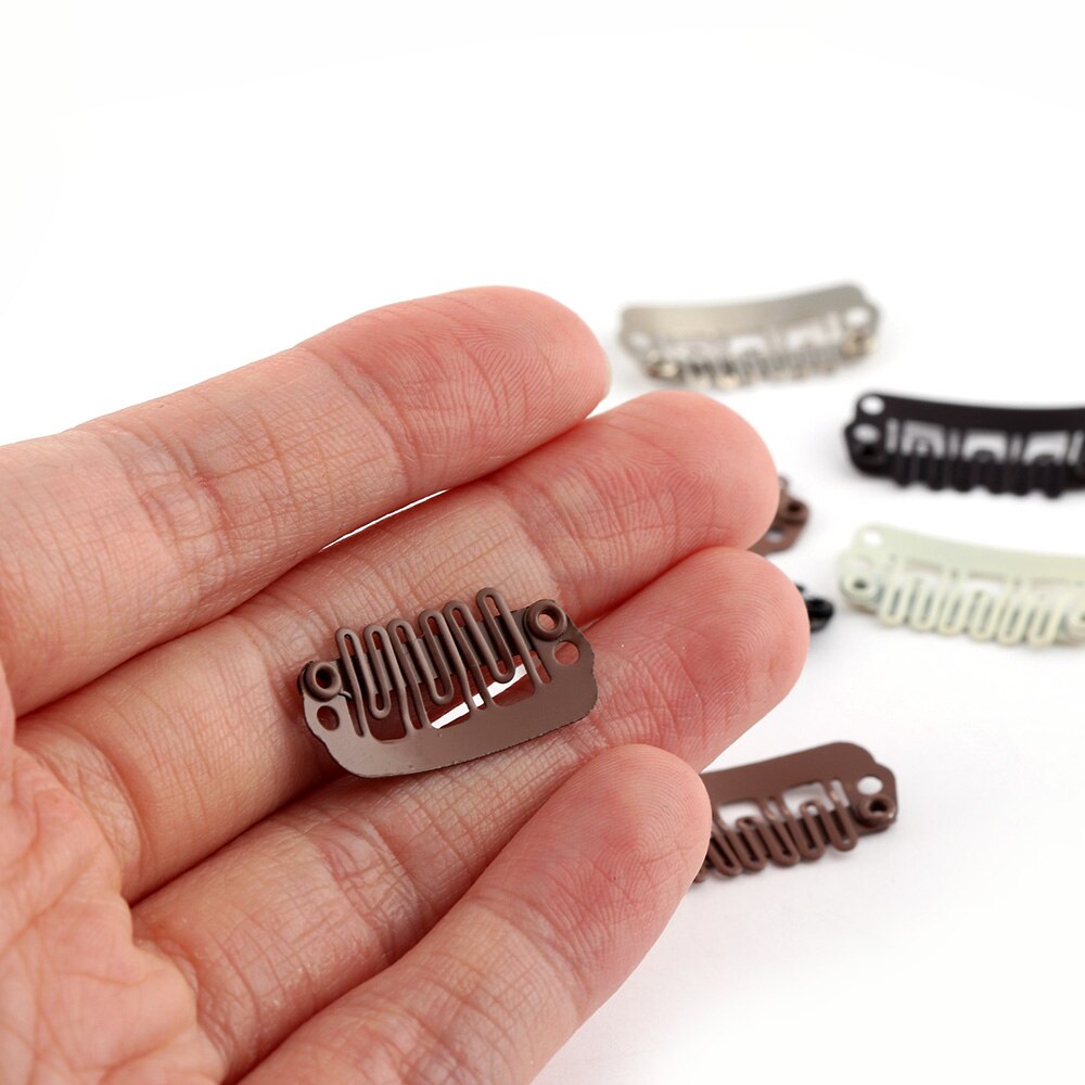 20 stk mini u shape snap metal pin clips jern hårn... – Grandado