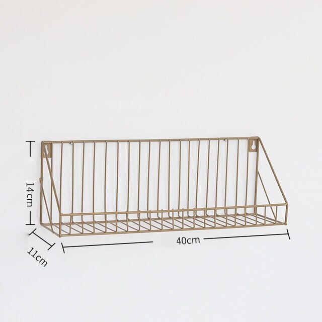 Ijzeren muur planken Decoratieve Opbergrek Kamer d... – Vicedeal