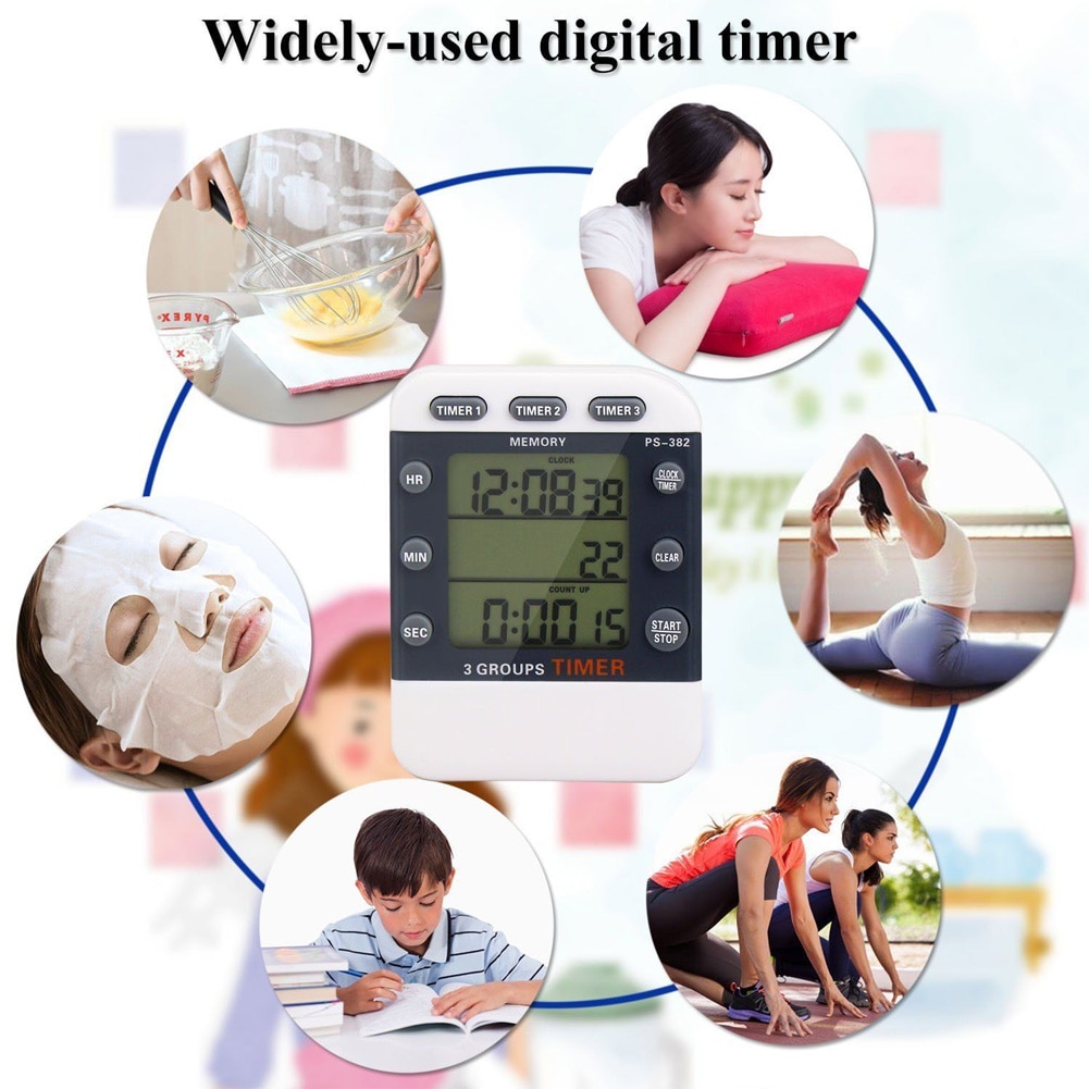 Triple Count Digital Timer Practical Clock Gadgets... – Grandado