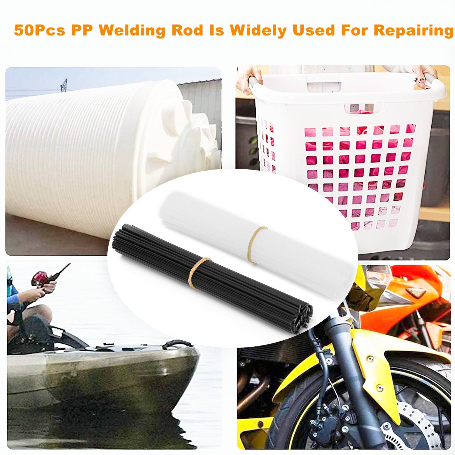 50pcs PP Plastic Welding Rod 200mm Electrode Bumpe... – Grandado