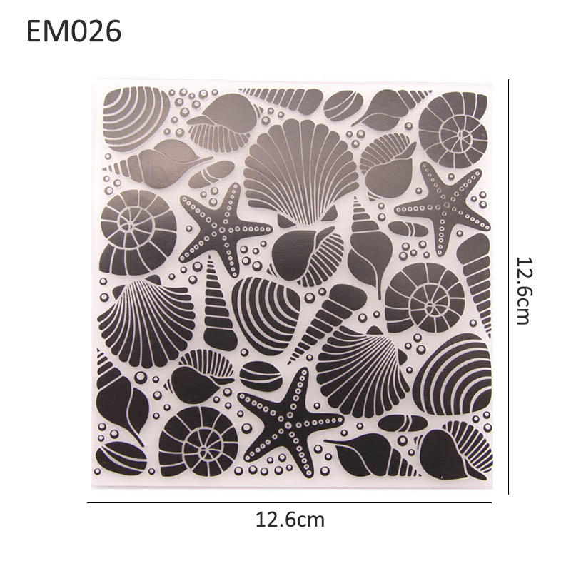 Zeesterren Schelpen Conch Patroon Plastic Template... – Grandado