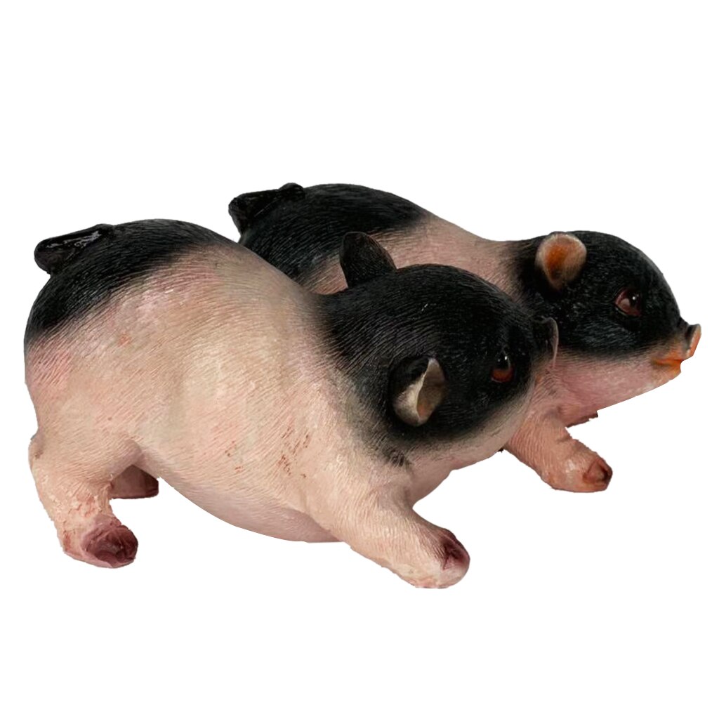 2pcs Garden Pig Statue Resin Garden Yard Decor Scu... – Vicedeal