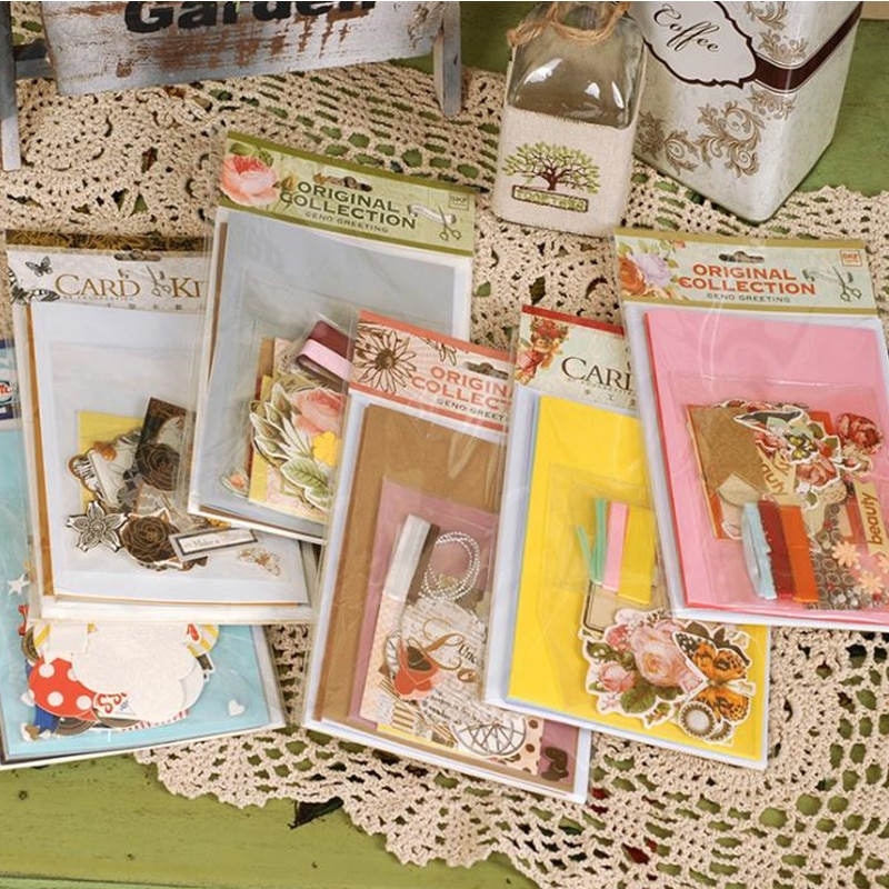 1 stk diy scrapbogskortsæt type kortmateriale pakk... – Vicedeal