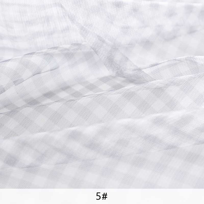 Verificação de tecido de tule transparente, decora... – Grandado