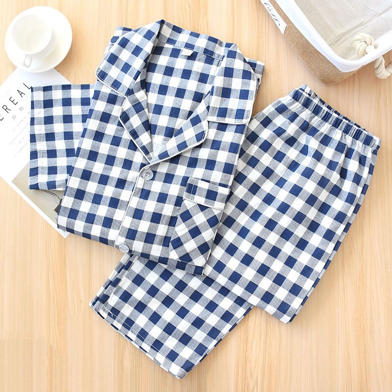 Zomer Liefhebbers Pijama Pyjama Pak Klassieke Plai... – Vicedeal