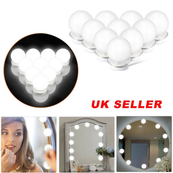 10 X 10W Super Bright Led Bulbs Hollywood Mirror L... – Grandado
