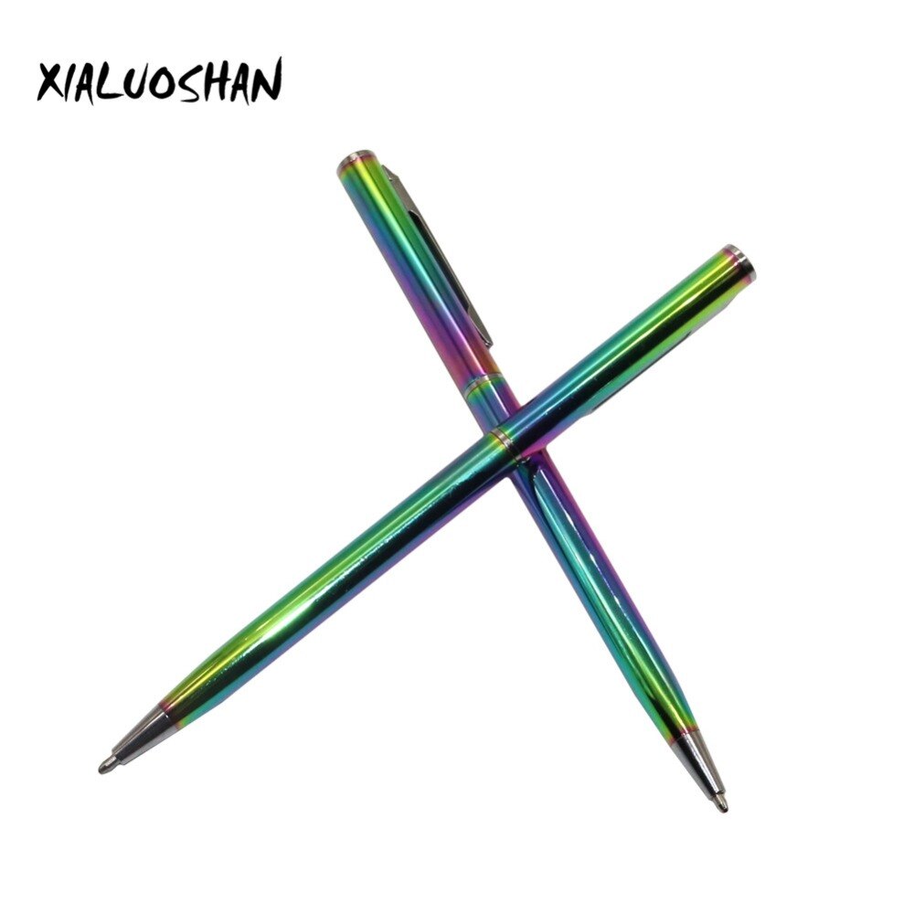 2pcs/set Colorful Rainbow Ballpoint pen Stainless ... – Vicedeal