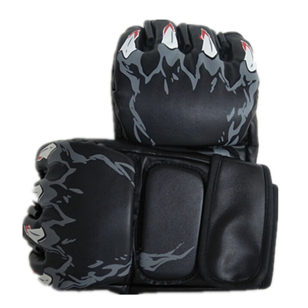 Fighting Boxing Half Finger Gloves Set Printing Sa... – Grandado