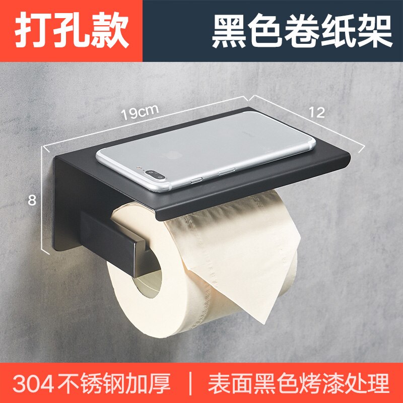 Sus 304 Stainless Steel Matte Black Bathroom acces... – Grandado