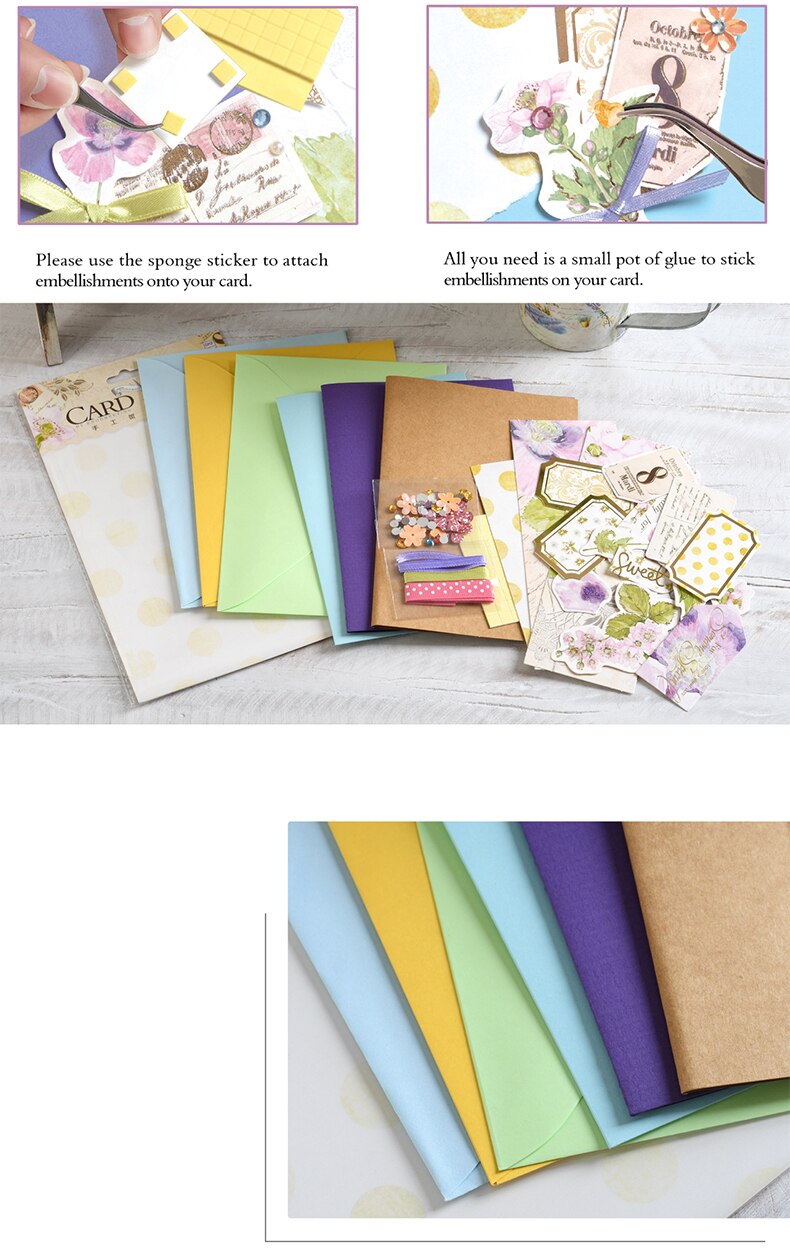 Mother's Day Card Material Making Set Purple Flowe... – Grandado