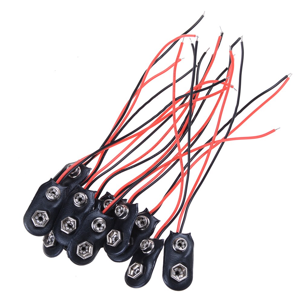 10Pcs I Type 9V Battery Snap Holder Clip Connector... – Grandado