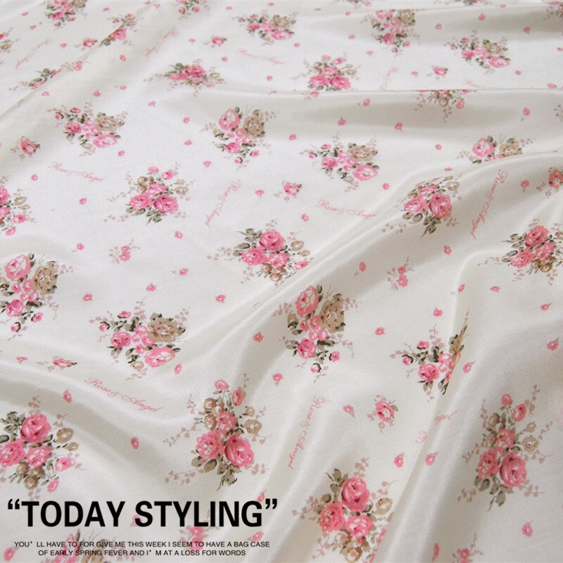 LEO & LIN 12 MT/MT Rose Rot Weiß Seide Baumwolle S... – Vicedeal