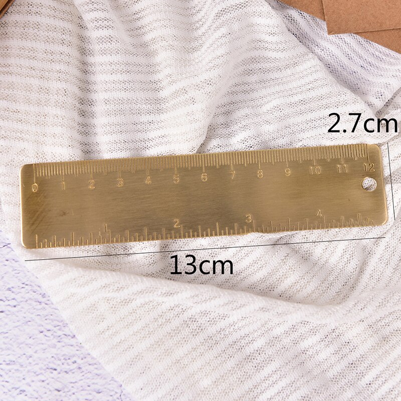 Brass Straight Ruler for School Office Stationery ... – Grandado