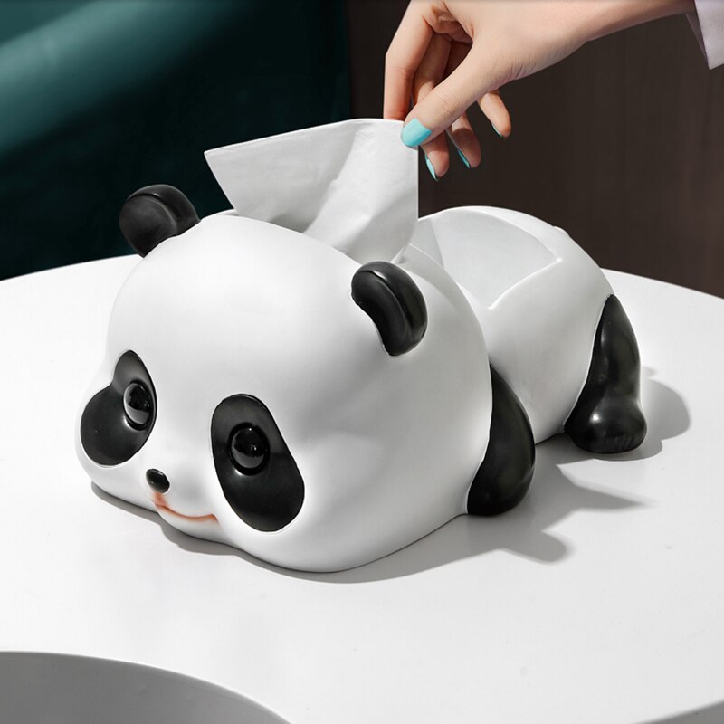 Resin Panda Tissue Box Living Room Dining Table Mu... – Vicedeal