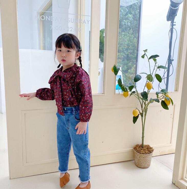 Girls Floral Shirt Autumn Cotton Full sleeve Kids ... – Grandado