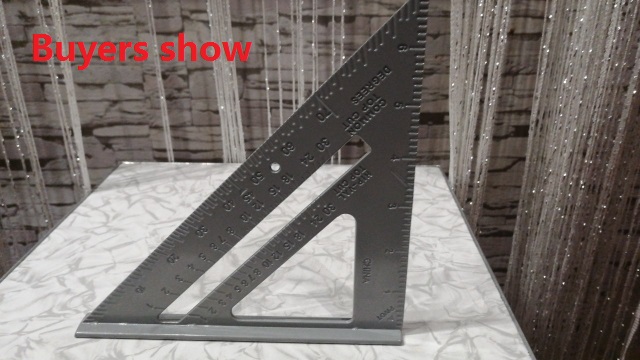 7 Inch Aluminum Speed Square Triangle Angle Protra... – Grandado